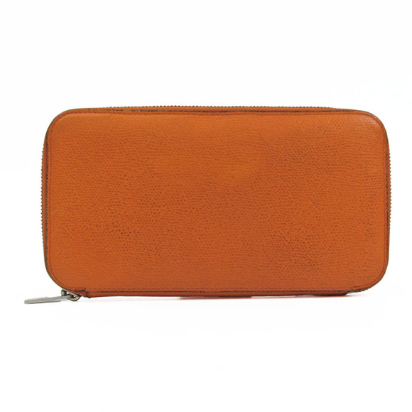 Valextra | Bags | Valextra Round Zip V9l6 Womens Leather Long Wallet ...